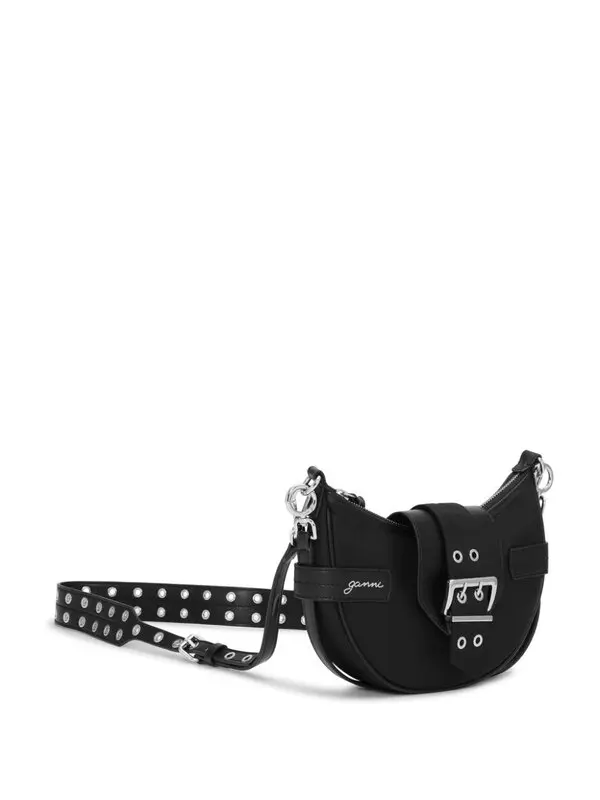 GANNI Bucky Small Nylon Crossbody Bag With Embossed Logo And Buckle Fastening - Multicolor