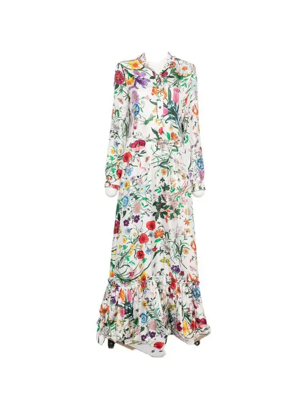 Gucci Printed Silk Dress - Multicolor