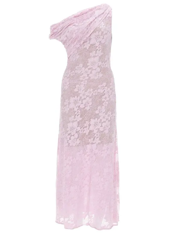 SELF-PORTRAIT Lace Midi Dress - Pink