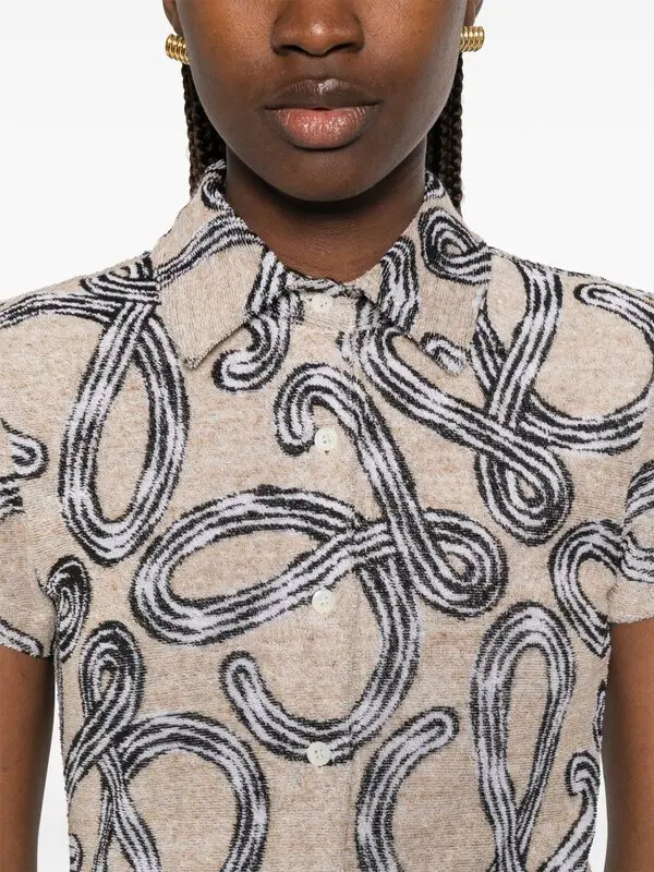 Loewe Cotton Blend Printed Shirt - Multicolor