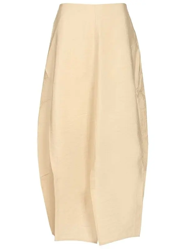 TOTEME Silk Parachute Skirt - Cream