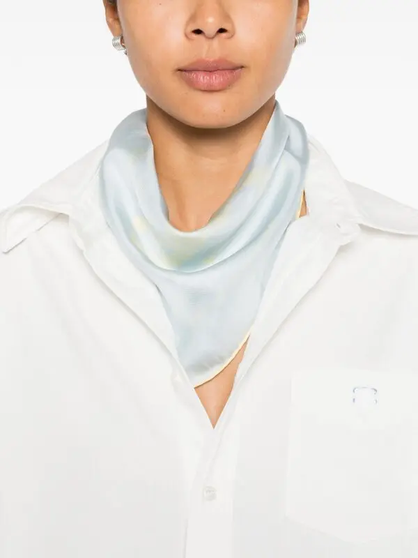 Celine Cotton Shirt With Embroidered Logo