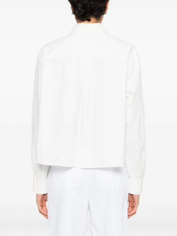 Celine Cotton Shirt With Embroidered Logo