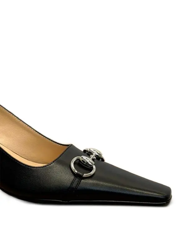 Gucci Vittoria Leather Pumps With Horsebit Detail - Multicolor