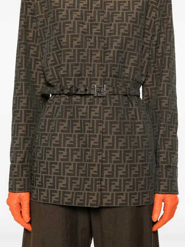 Fendi Canvas Single-breasted Jacket