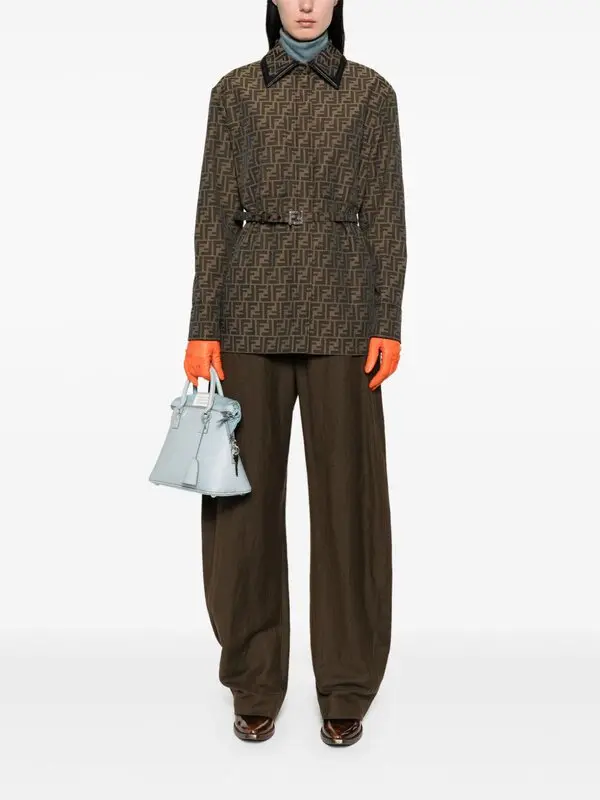 Fendi Single-breasted Canvas Jacket
