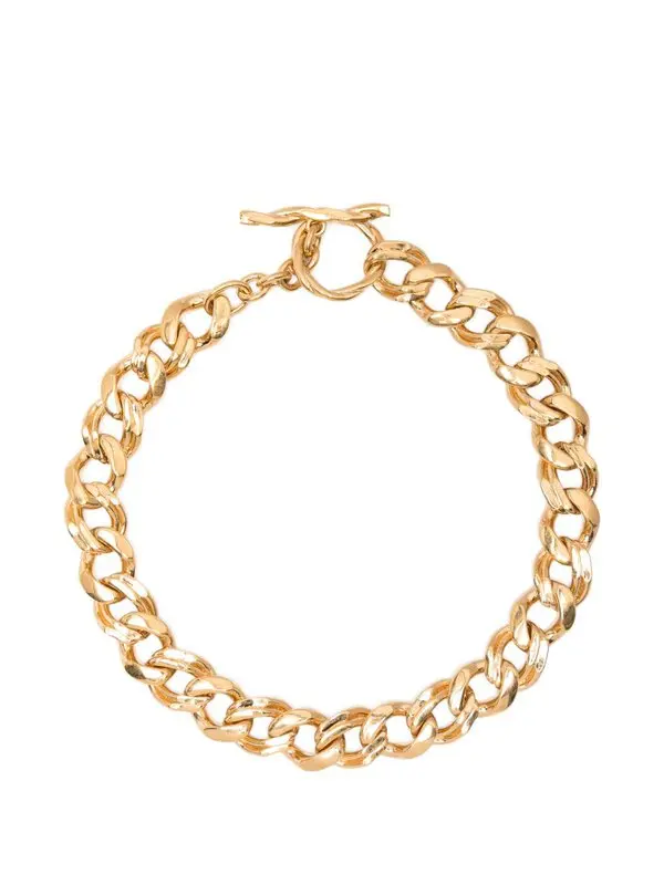 Saint Laurent Gold Chain Necklace - Multicolor