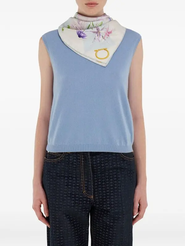 FERRAGAMO Printed Silk Foulard