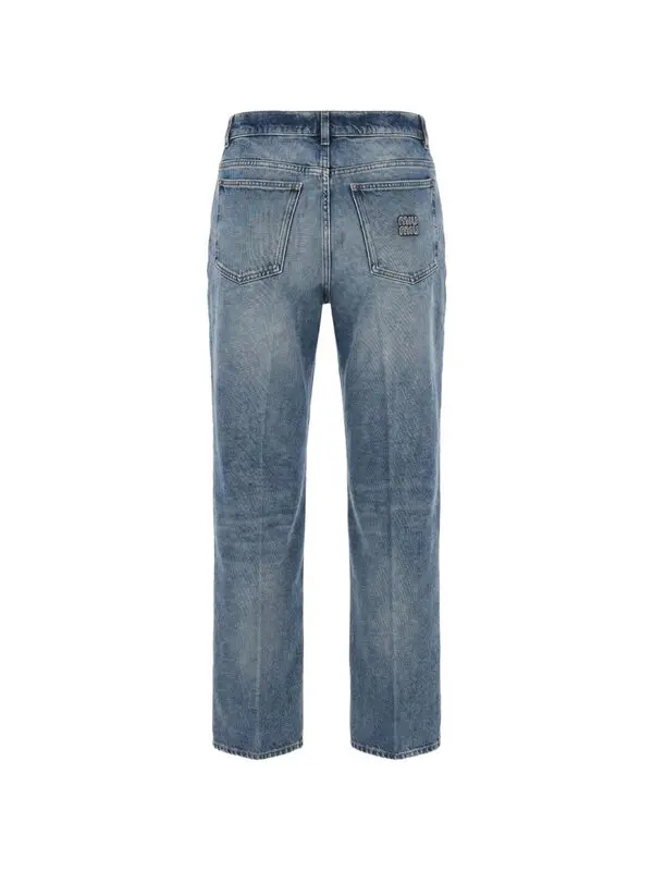 Miu Miu Denim Cotton Jeans - Multicolor