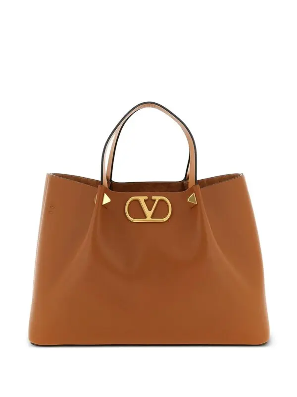 Valentino Garavani Vlogo Signature Medium Leather Tote - Multicolor