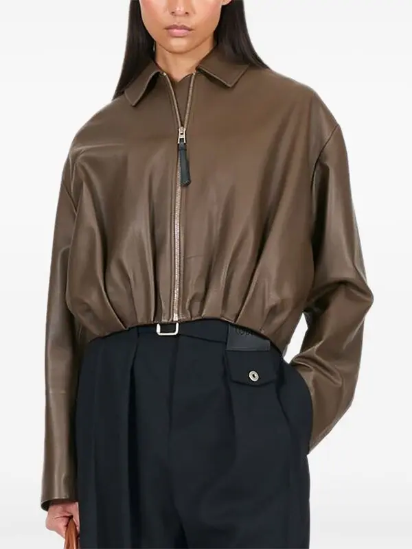 Loewe Draped Leather Jacket