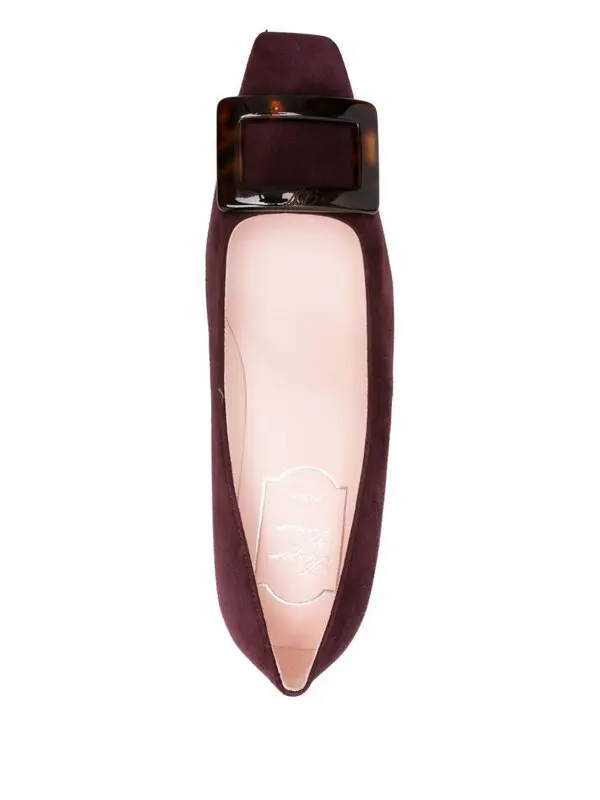 ROGER VIVIER Belle Vivier Buckled Square Toe Pumps - Multicolor