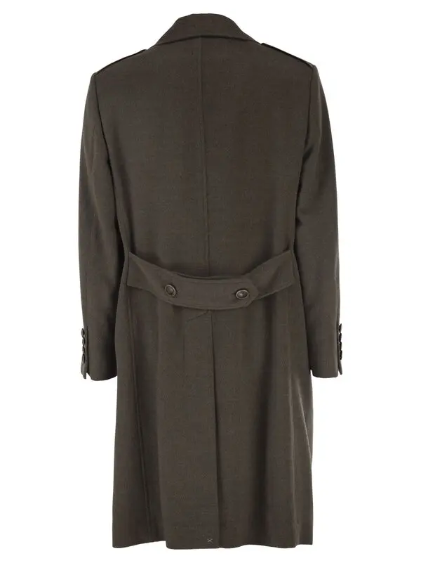 Brunello Cucinelli Double-breasted Pure Wool Tailored Coat