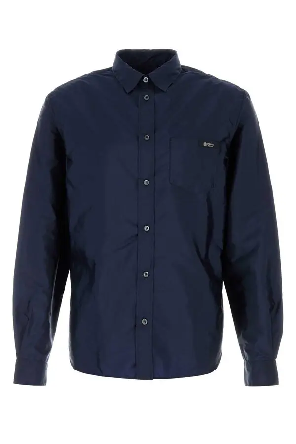 Prada Navy Re-nylon Shirt - Blue