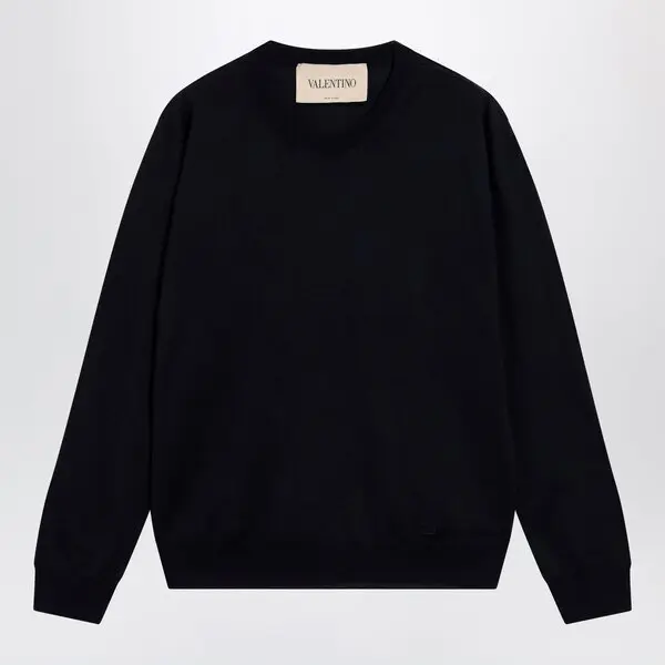 Valentino Garavani Virgin Wool Crewneck Sweater - Blue