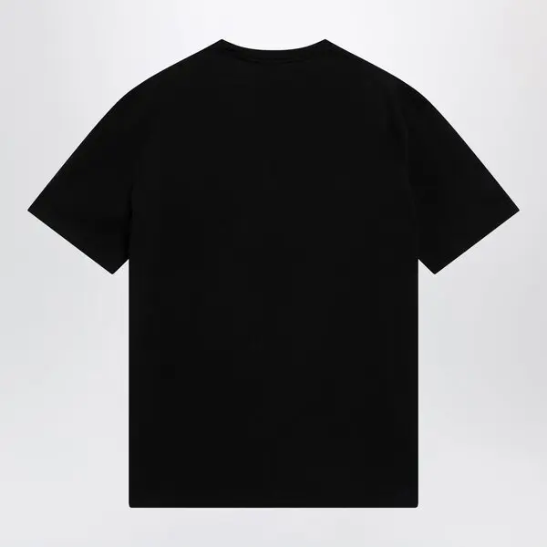 Valentino Garavani Cotton T-shirt With Vlogo Embroidery - Black