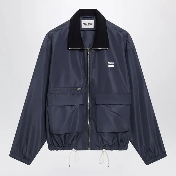 Miu Miu Tela Tec Lightweight Windproof Blouson - Blue