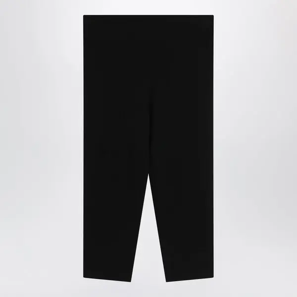 TOTEME Viscose Blend Cropped Leggings - Black