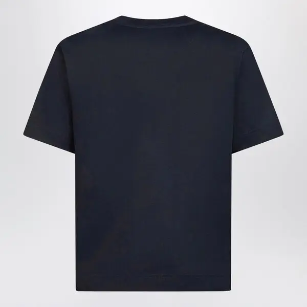 Fendi Dark Cotton T-shirt With Patch