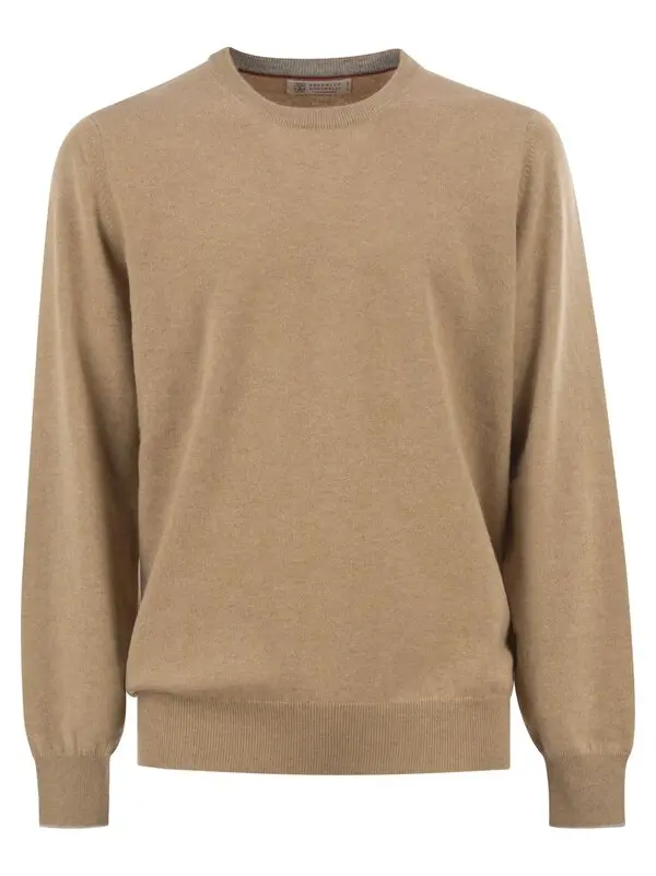 Brunello Cucinelli Pure Cashmere Crew-neck Sweater - Brown