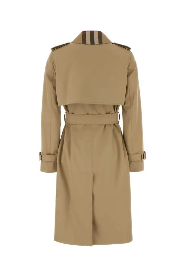 Burberry Beige Cotton Trench Coat