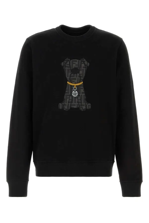 Fendi Cotton Sweatshirt - Black