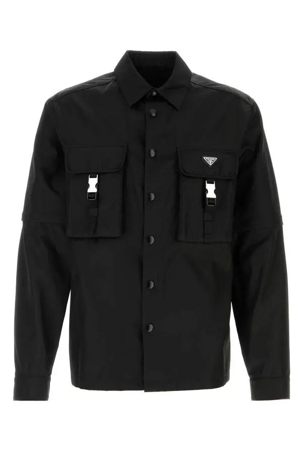 Prada Re-nylon Shirt - Black