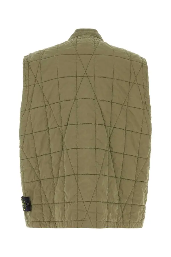 Stone Island Sleeveless Cotton Blend Jacket