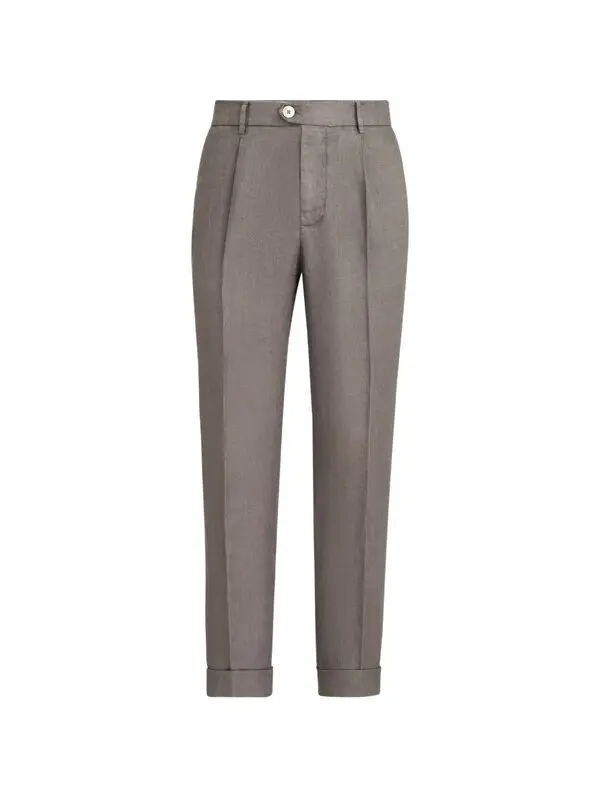 Brunello Cucinelli Linen Trousers - Multicolor