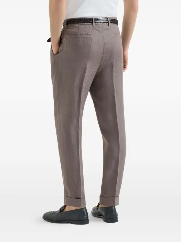 Brunello Cucinelli Linen Trousers - Multicolor