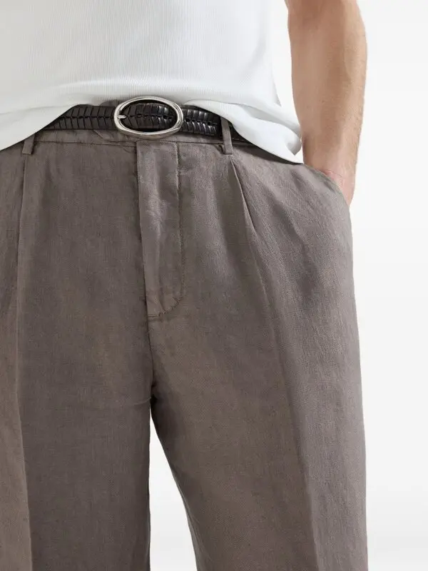 Brunello Cucinelli Linen Trousers - Multicolor