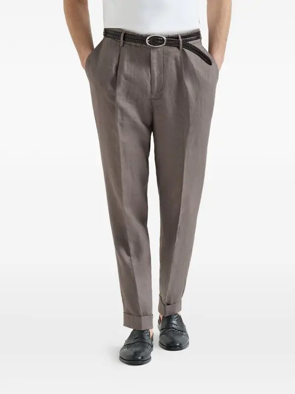 Brunello Cucinelli Linen Trousers - Multicolor