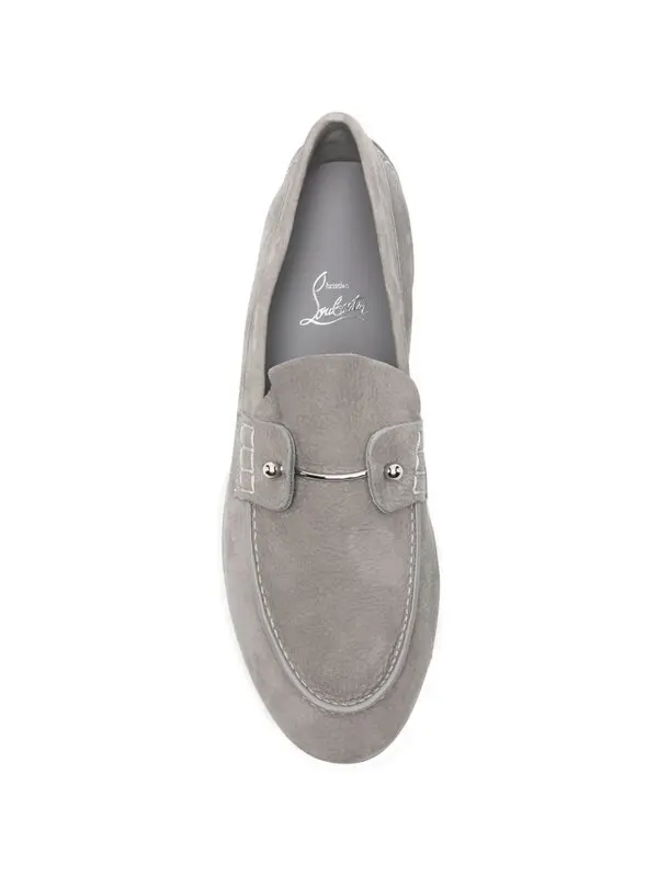CHRISTIAN LOUBOUTIN Chambeliboat Suede Leather Loafers - Multicolor