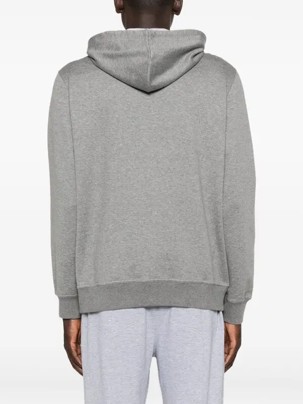 Brunello Cucinelli Grey Cotton Blend Zip-up Hoodie - Multicolor