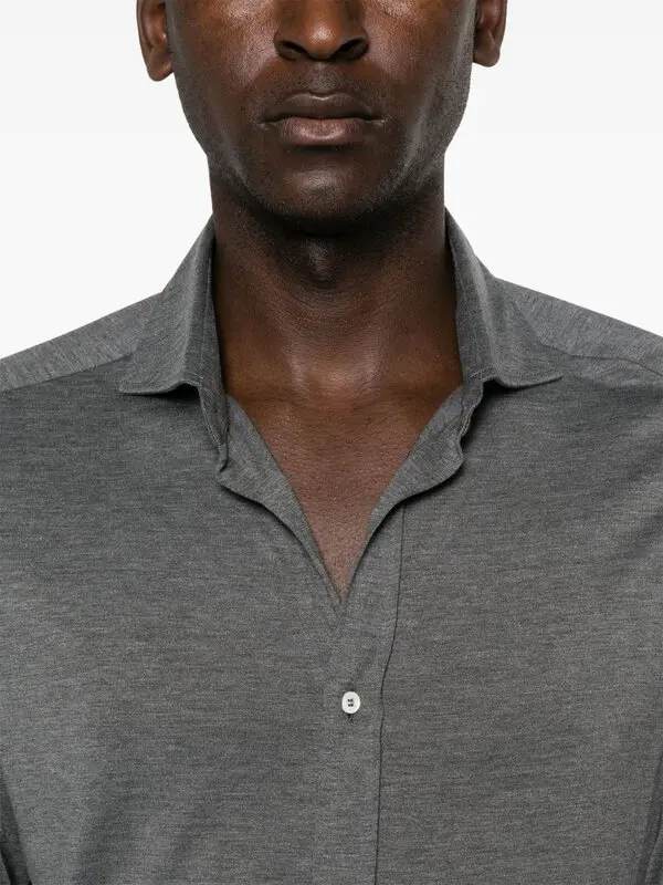 Brunello Cucinelli Silk And Cotton Blend Shirt - Multicolor