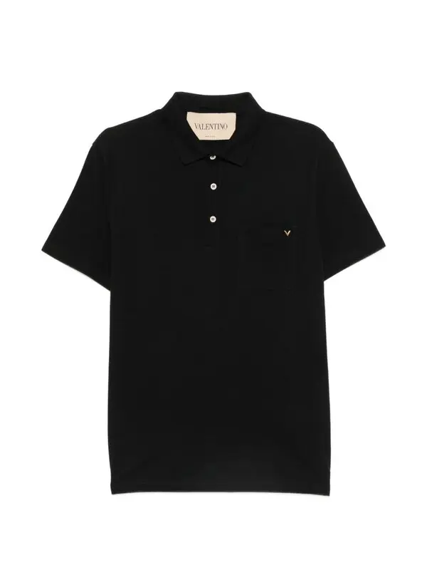 Valentino Garavani Vgold Cotton Polo Shirt - Multicolor