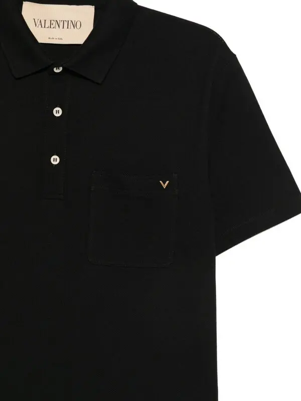 Valentino Garavani Vgold Cotton Polo Shirt