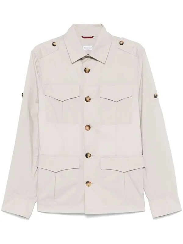 Brunello Cucinelli Cotton And Nylon Water-resistant Jacket