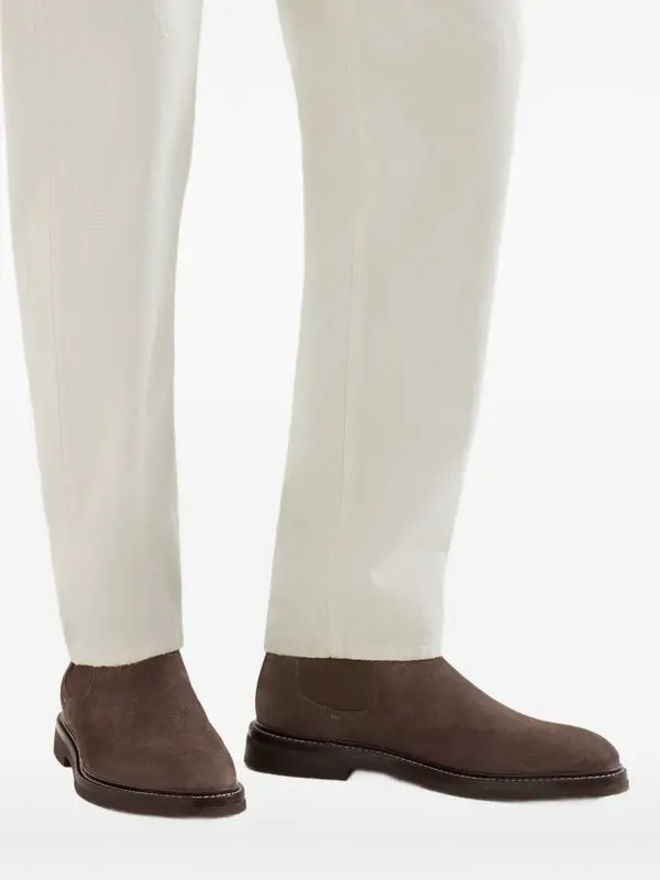 Brunello Cucinelli Leather Chelsea Boots
