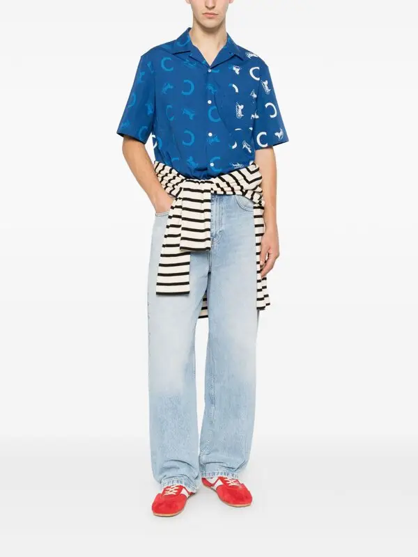 Celine Printed Bowling Shirt