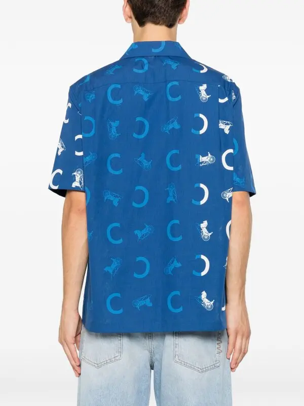 Celine Printed Bowling Shirt