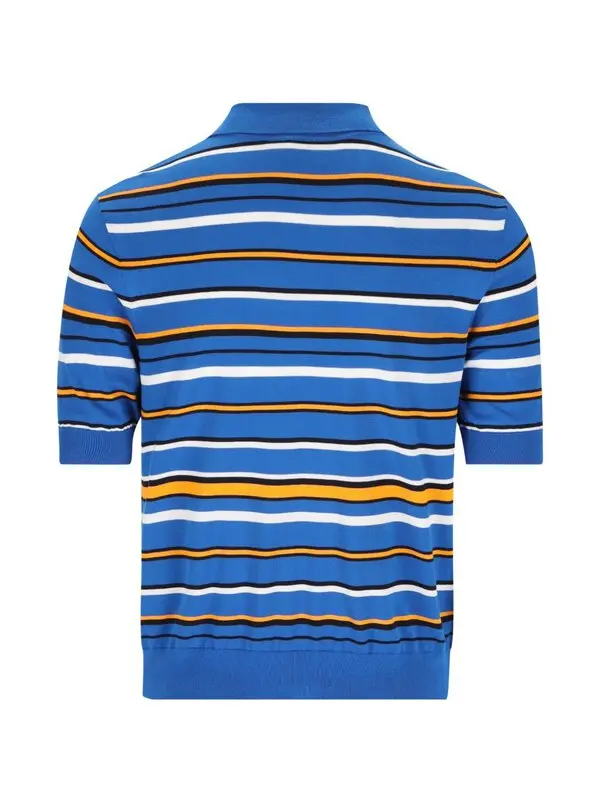 Celine Striped Cotton Polo Shirt