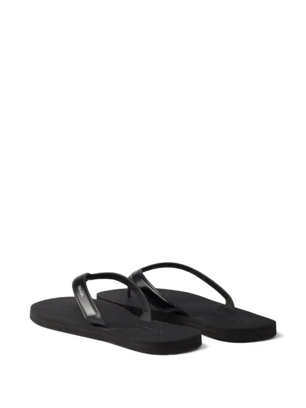 Prada Leather Thong Sandals