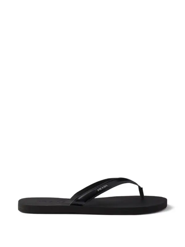 Prada Leather Thong Sandals