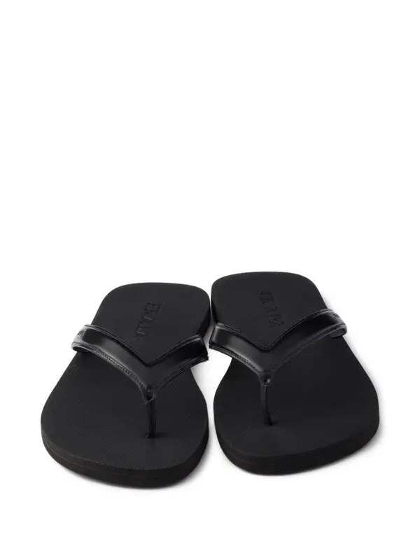 Prada Leather Thong Sandals