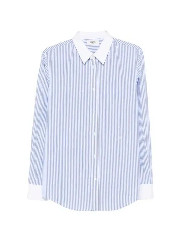 Celine Striped Cotton Shirt - Multicolor