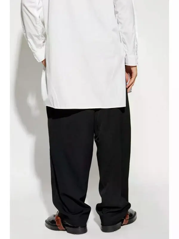 Yohji Yamamoto Wool Wide-leg Trousers