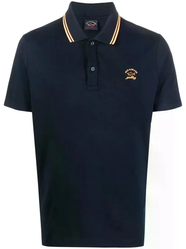 Paul & Shark Logo-print Short-sleeve Polo Shirt