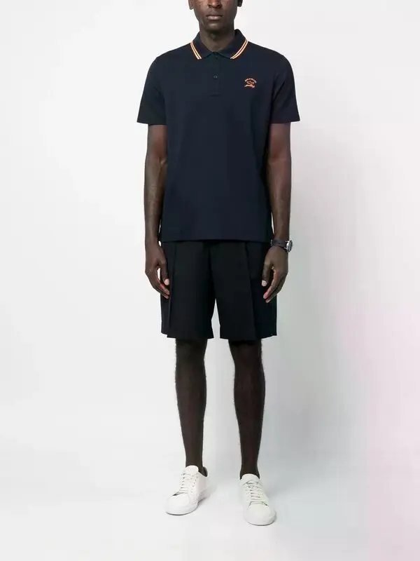 Paul & Shark Logo-print Short-sleeve Polo Shirt
