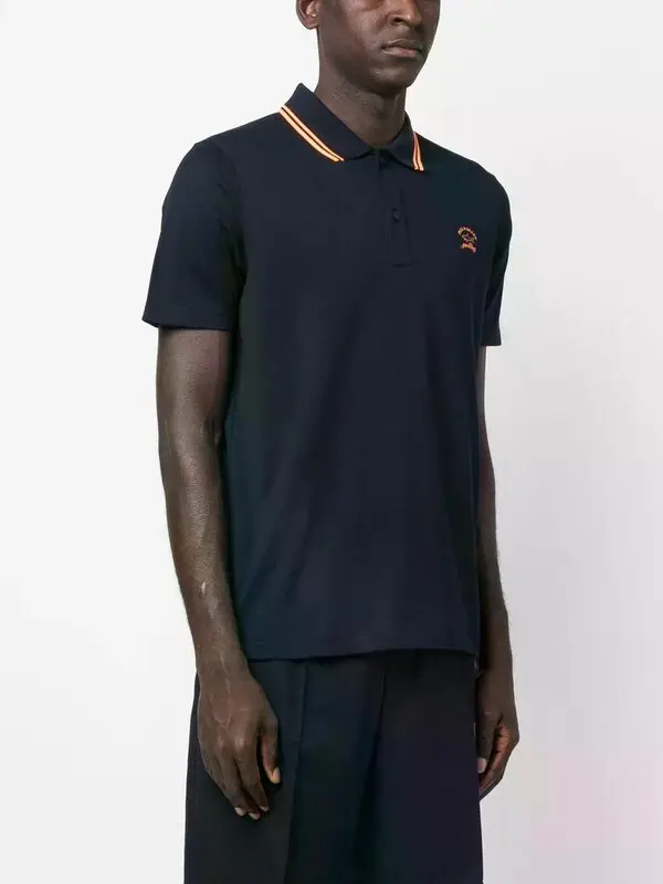 Paul & Shark Logo-print Short-sleeve Polo Shirt